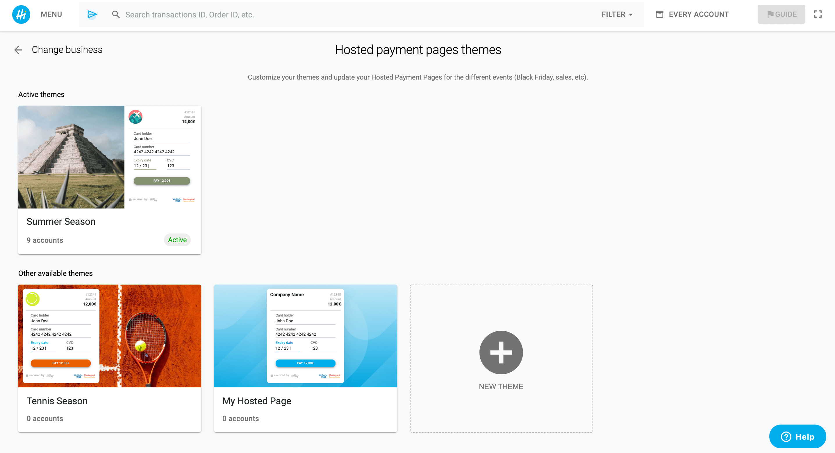 Hosted Page Customization - Developer | HiPay